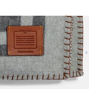 Coach | Accents | Authentic Coach Woolblend Throw Blanket In Classic ...